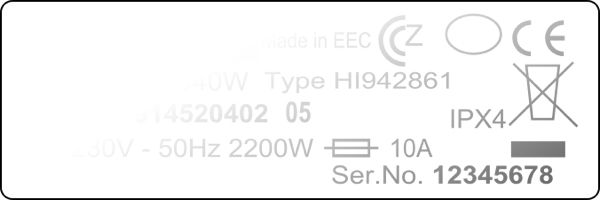 Come fotografare l'etichetta identificativa | Electrolux